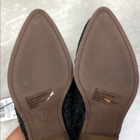 Universal Thread | Shoes | Nwt Black Kallie Woven Heeled Mules | Poshmark